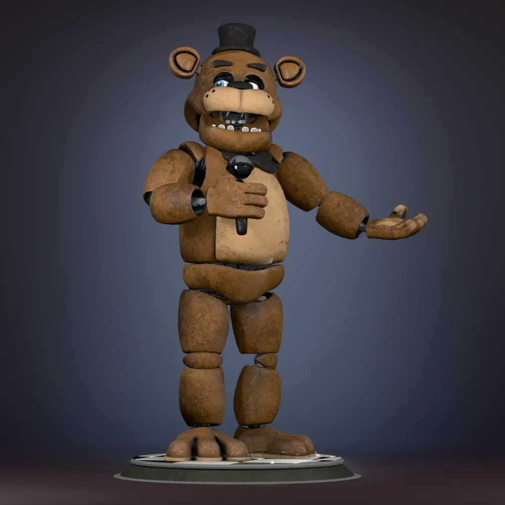 Freddy Fazbear Figurine - FNAF Help Wanted - Free 3D Print Model ...
