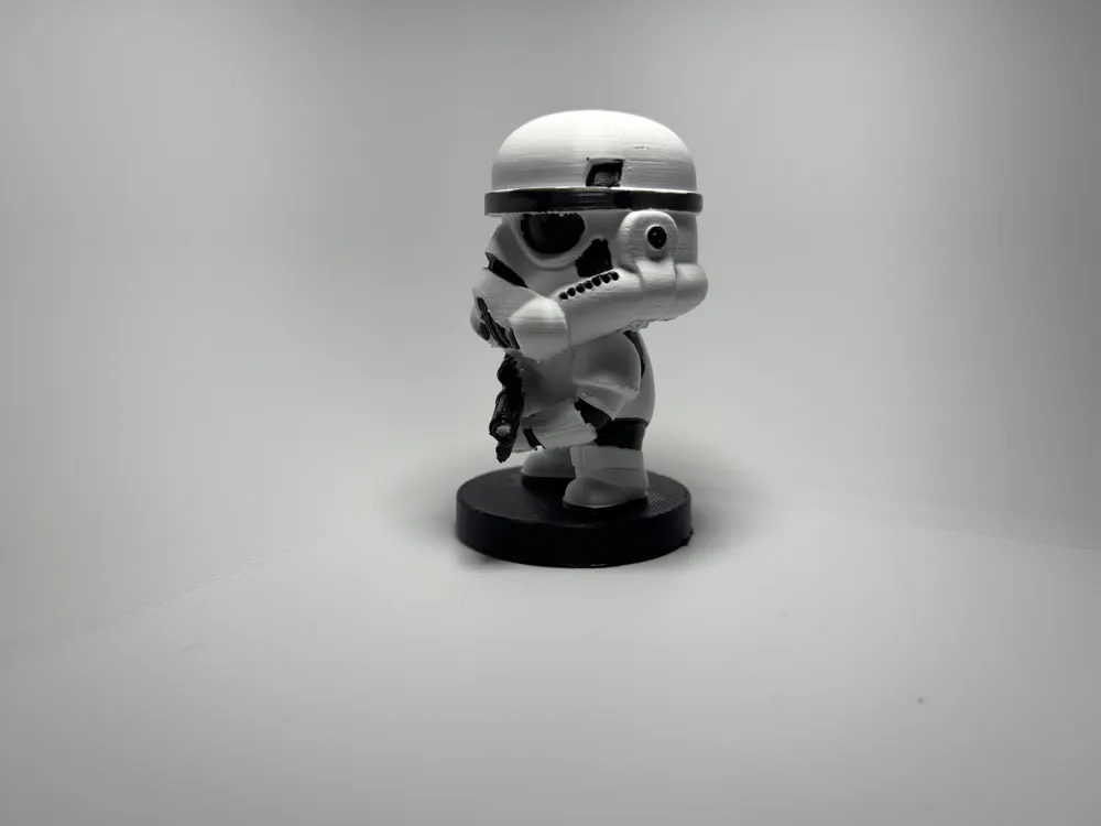Chibi Stormtrooper with Blaster by Salewski3D MakerWorld: Download Free 3D Models