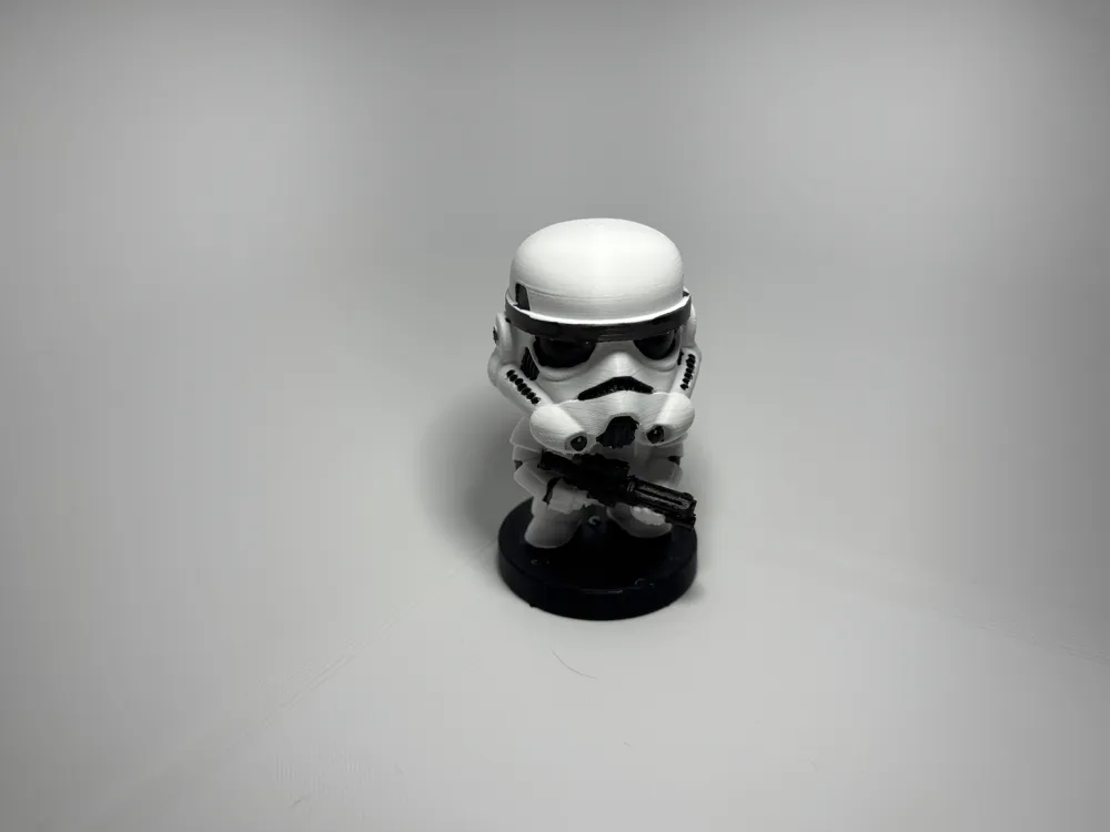 Chibi Stormtrooper with Blaster by Salewski3D MakerWorld: Download Free 3D Models