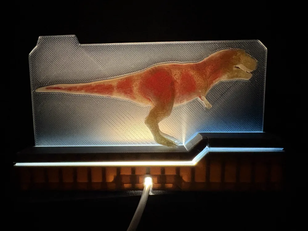 T-Rex Anatomy Lightbox by wontonnn MakerWorld: Download Free 3D Models