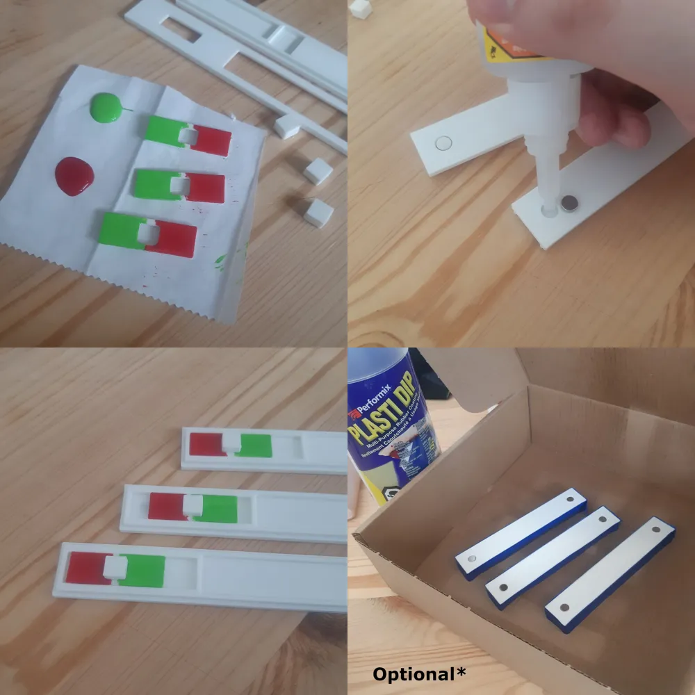 Magnetic Toggleable Physical Todo List For Fridge - Free 3D Print Model ...