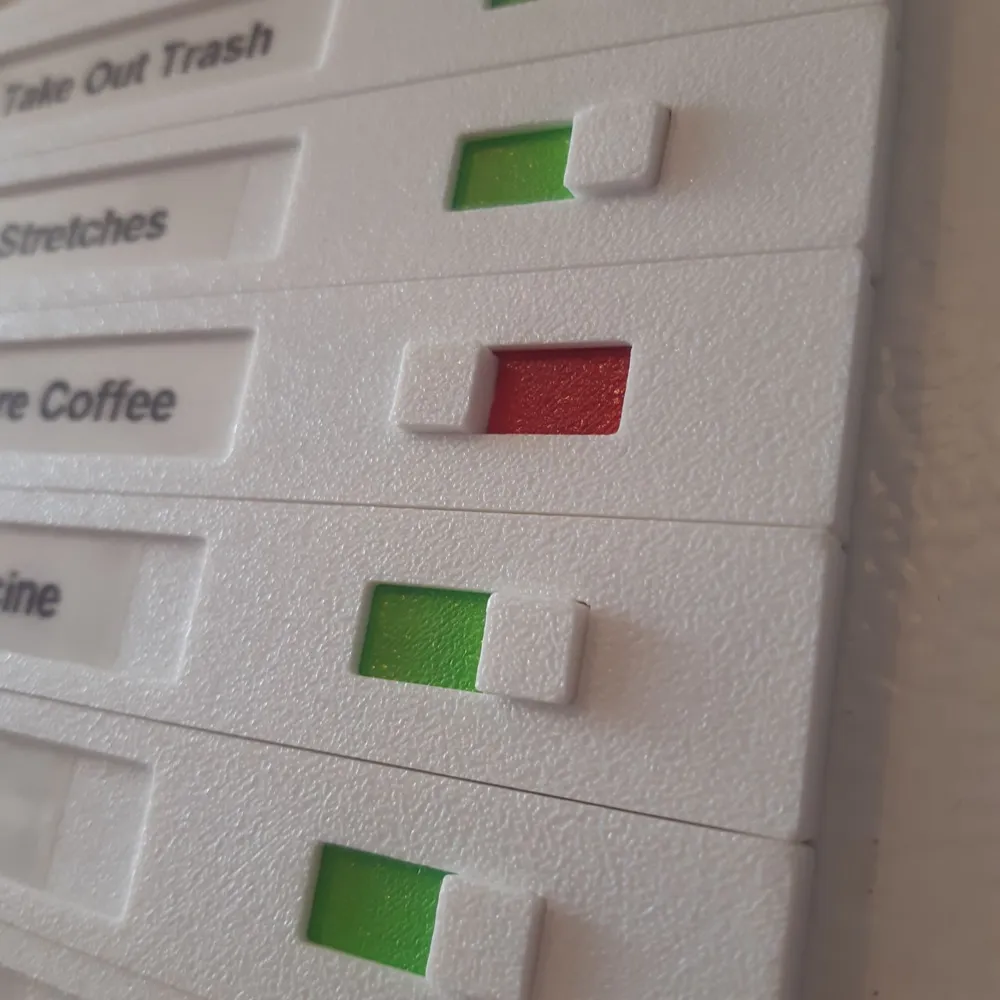 Magnetic Toggleable Physical Todo List For Fridge by Apollo-Roboto ...