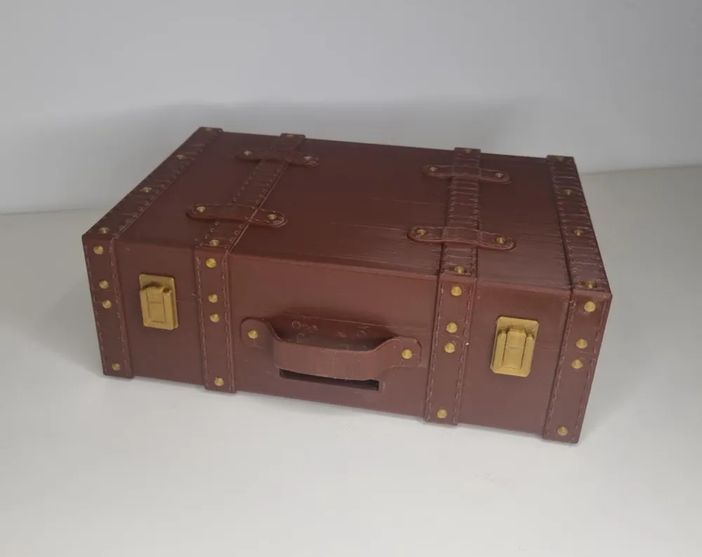 Travel suitcase piggy bank by HG_Design - MakerWorld