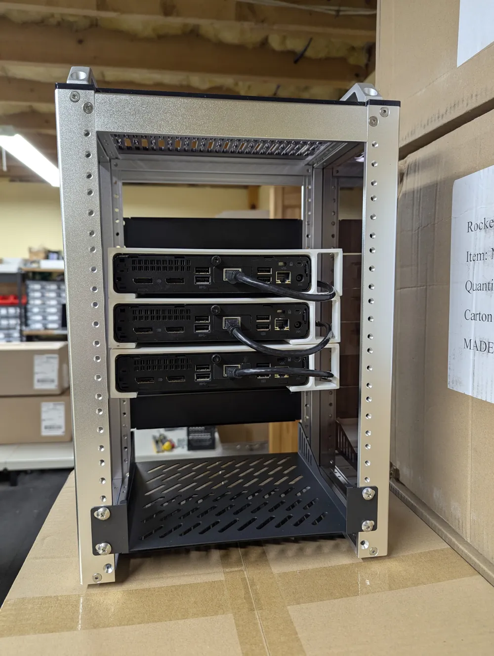 HP G4 400 10-inch 1U Rackmount bracket w/ keystone by Crazyglue ...