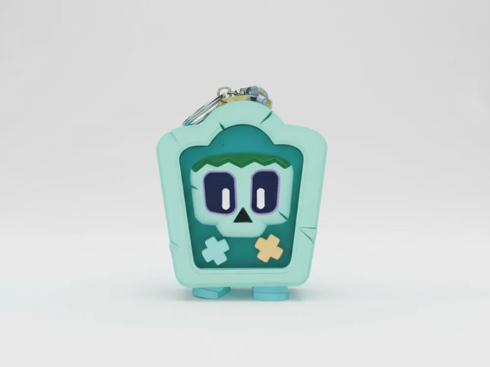 Brawl Stars - Frank Buffies keychain - Free 3D Print Model - MakerWorld