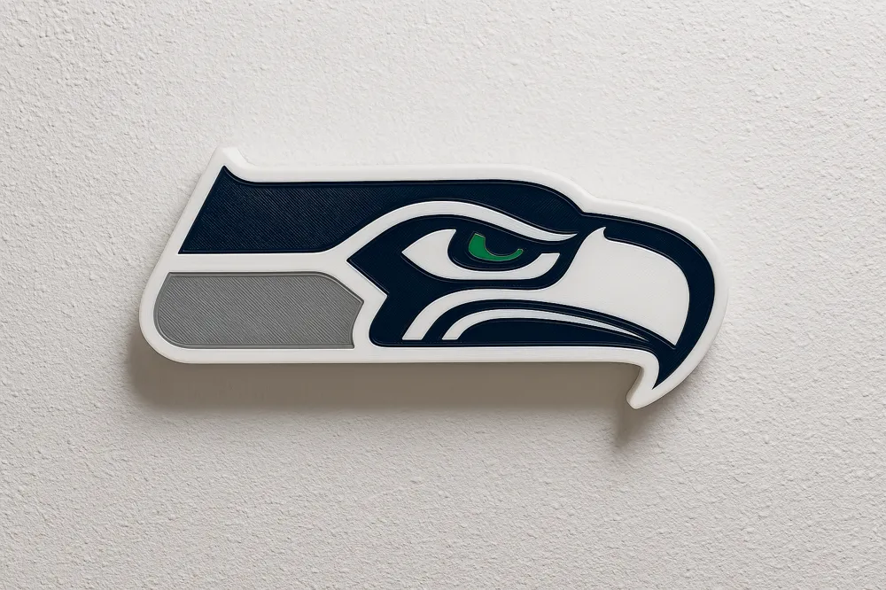 Seattle Seahawks Lightbox Night Light Football - Free 3D Print Model ...