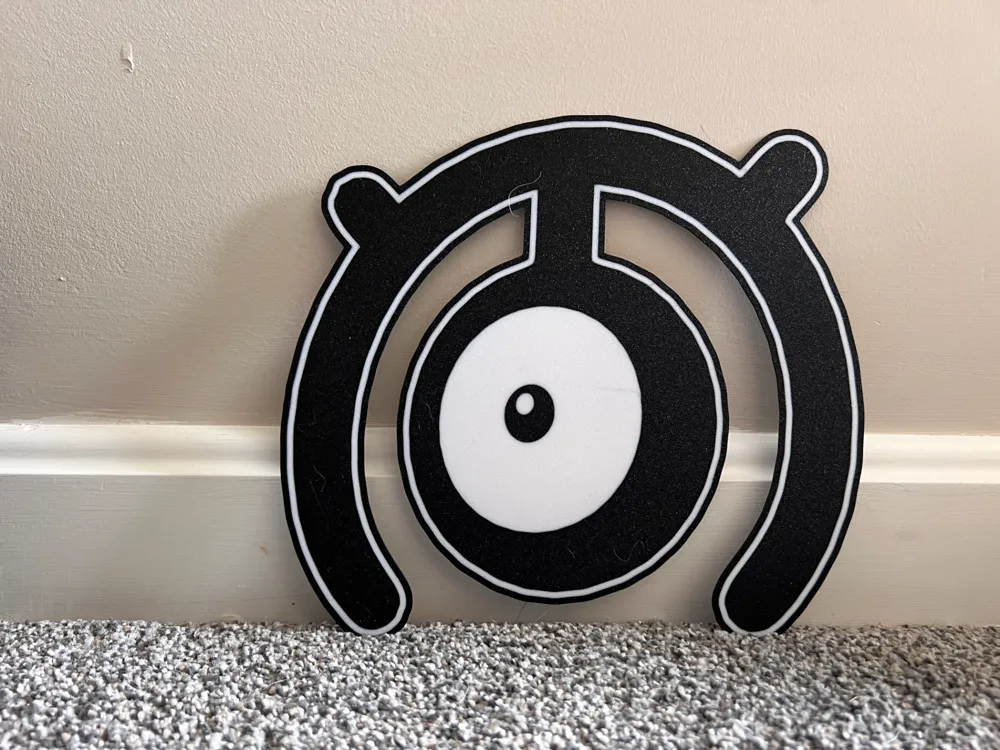 Pokemon - 0201 Unown M LED Lamp by BeeTee 3D - MakerWorld