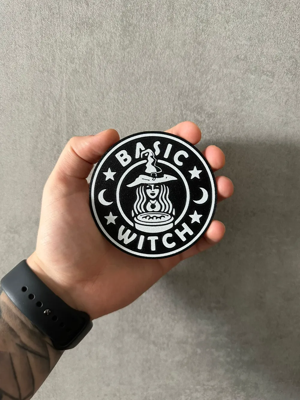 Basic Witch Coffee Coaster by Black Glovz - MakerWorld