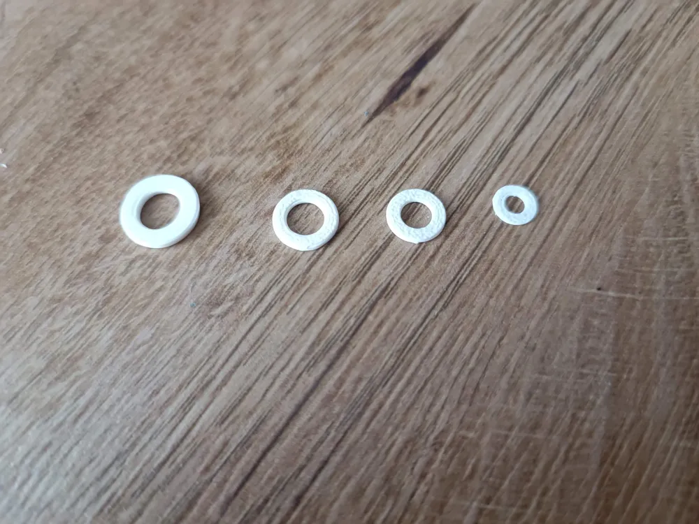 Metric Washers M1–M30 - for PETG & PLA - Free 3D Print Model - MakerWorld