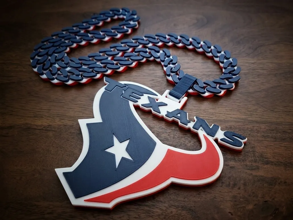 Houston Texans Cuban Hype Chain - Free 3D Print Model - MakerWorld