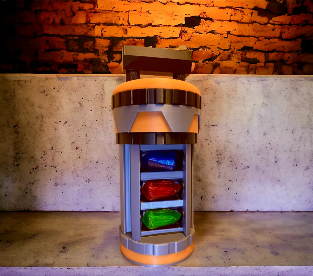 Savi's Workshop Kyber Crystal Container by warrell72 - MakerWorld