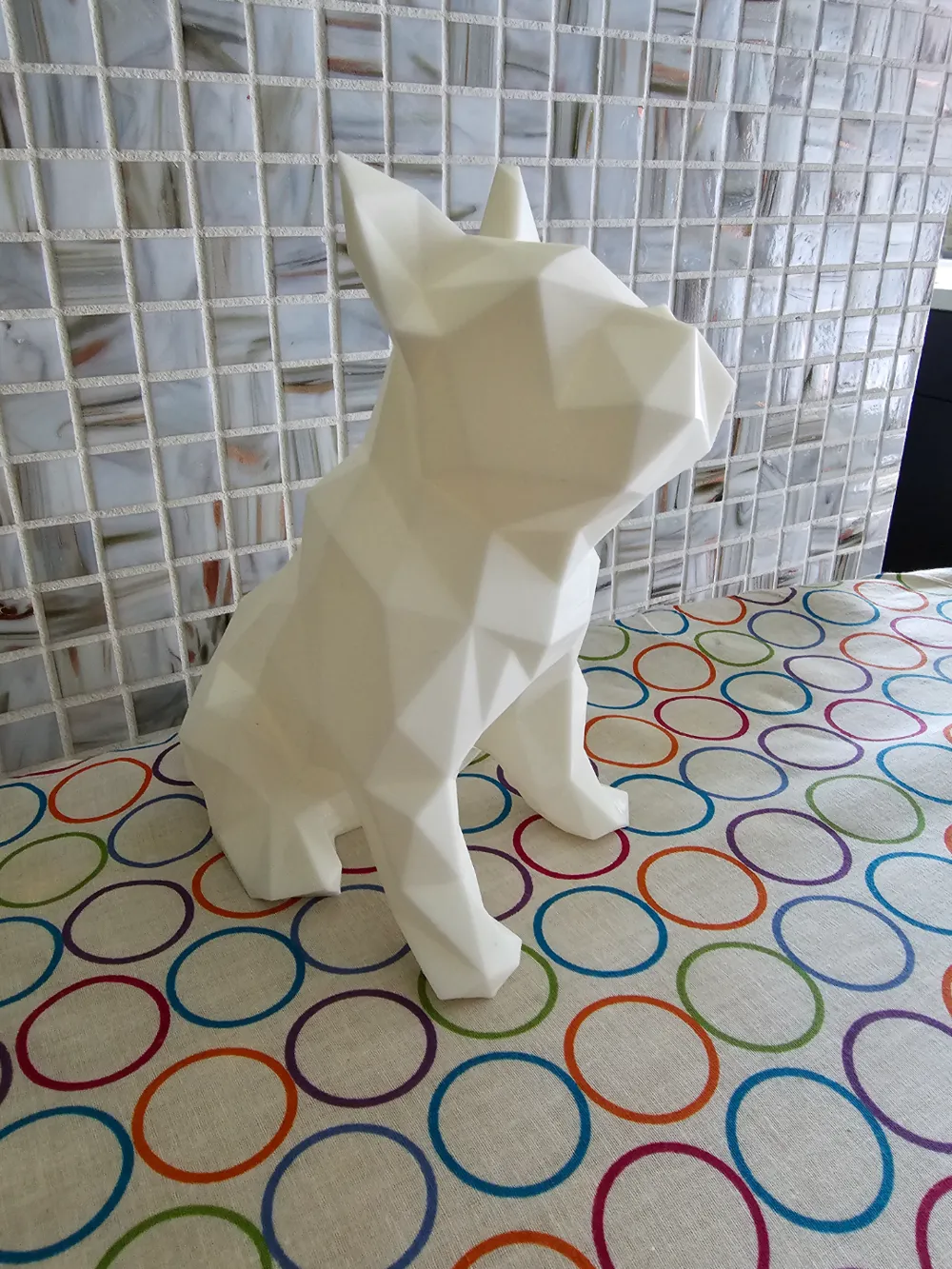 Frenchie Low Poly Statue by N3RD solutions - MakerWorld