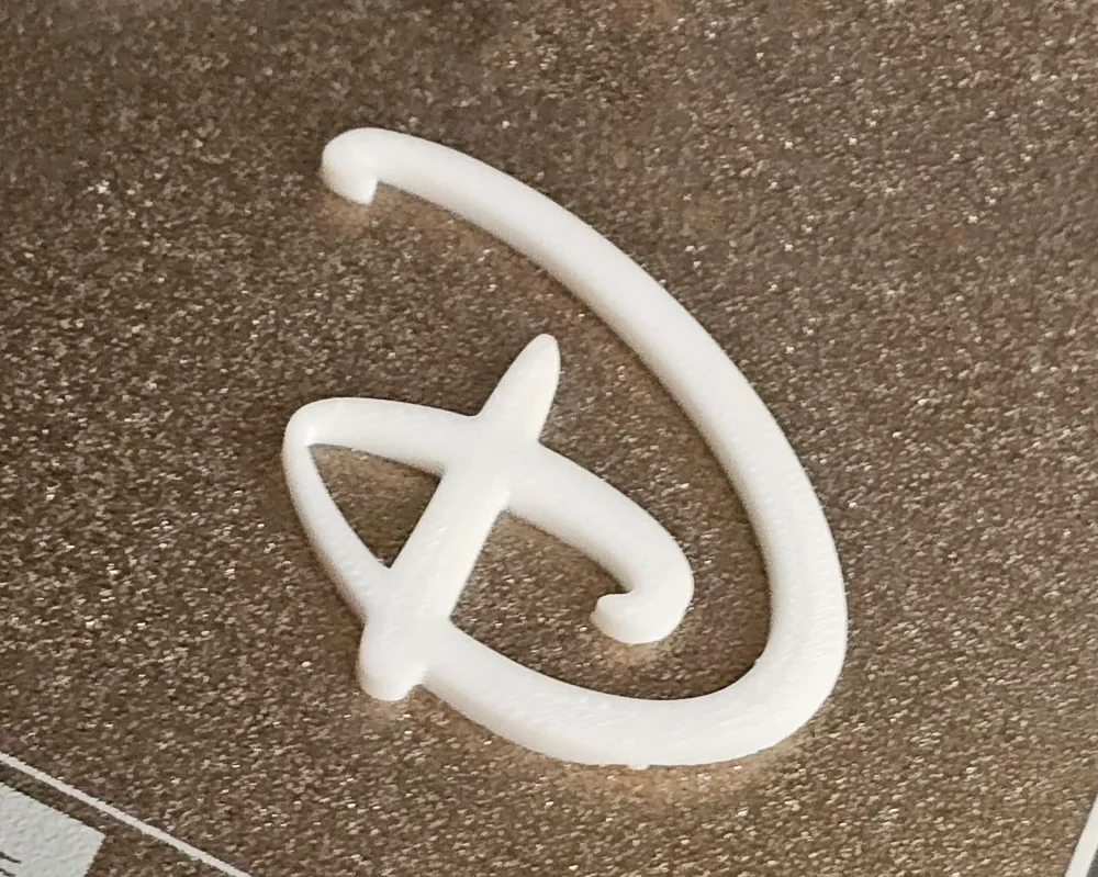 Walt Disney "D" Letter Logo - 3D Printed by Solewave MakerWorld ...