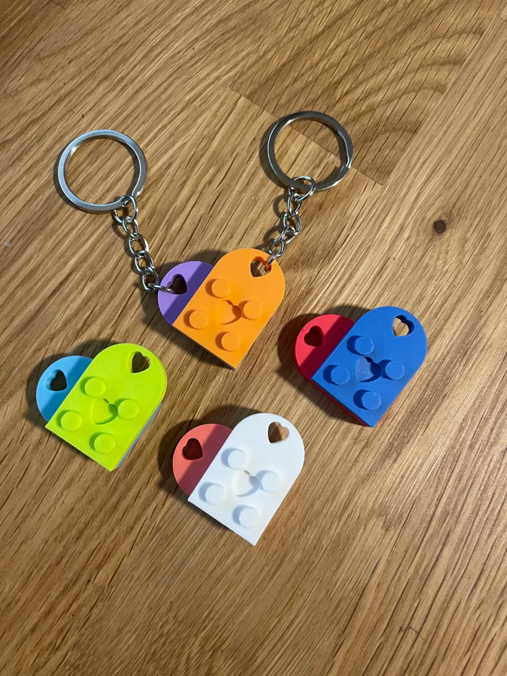Heart Brick Keychain by Andy - MakerWorld