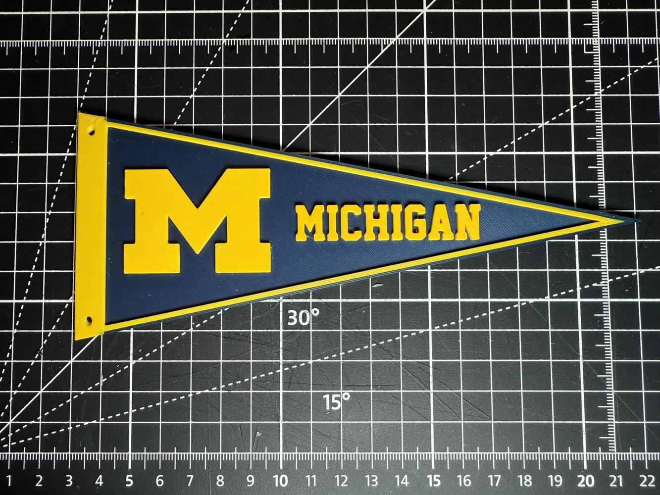 University of Michigan - Pennant by rysock MakerWorld: Download Free 3D ...