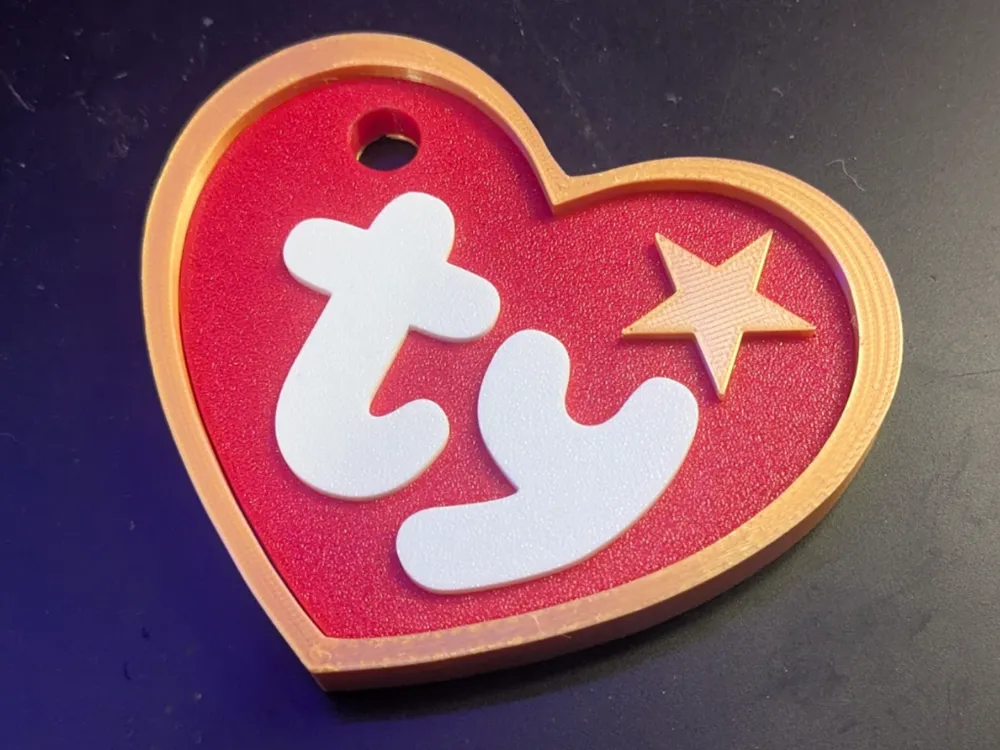 TY Beanie Baby Tag for Fursuits/Cosplay - NO AMS - Free 3D Print Model ...