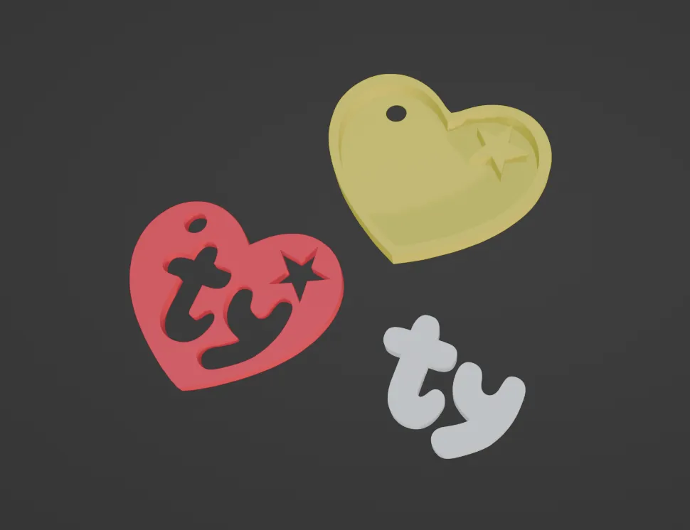 TY Beanie Baby Tag for Fursuits/Cosplay - NO AMS - Free 3D Print Model ...