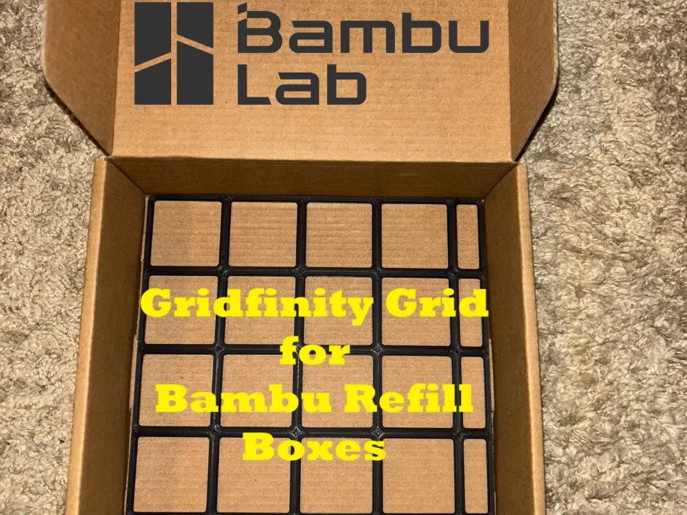 Gridfinity Grid for Bambu Labs Filament Refill Box by smcallah ...