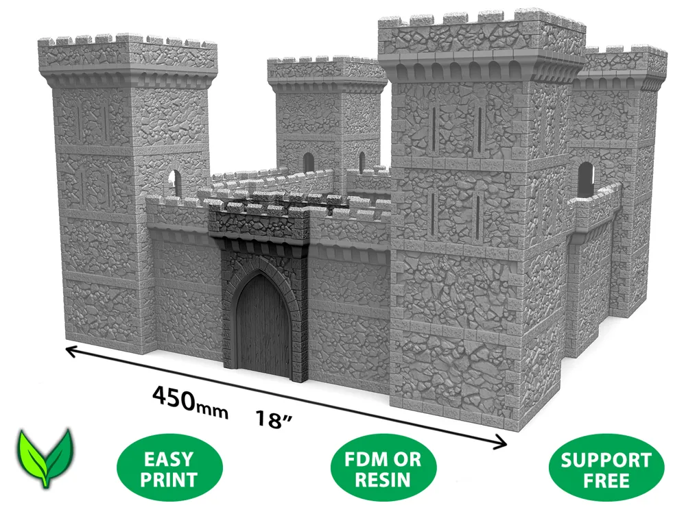 Modular Medieval Castle GATEHOUSE 28mm Terrain by VogMan MakerWorld ...