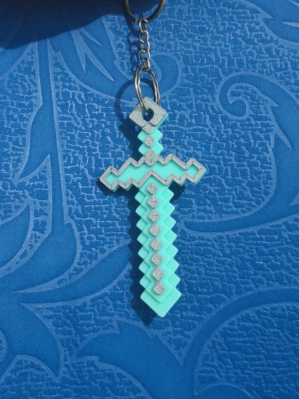 Minecraft Sword Keychain by AndresT MakerWorld: Download Free 3D Models