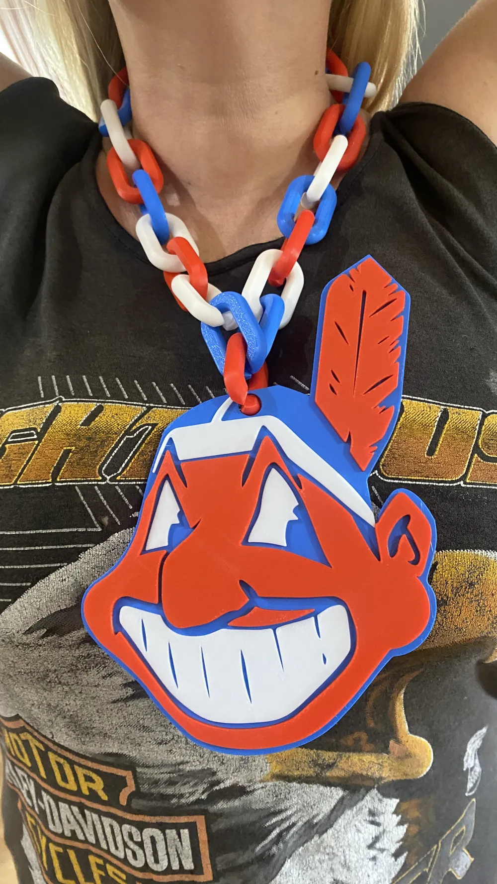 Cleveland Indians Wahoo Catena Hype Catena del Turnover - Free 3D Print ...