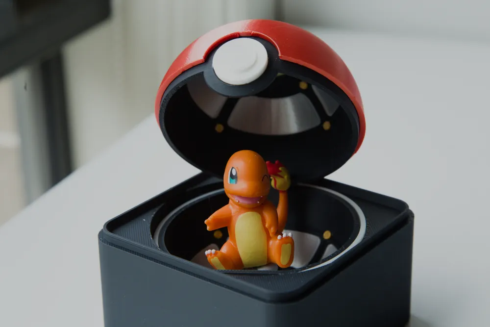 Screen Accurate Pokéball (Filament Hinge/Snap-Fit) - Free 3D Print ...