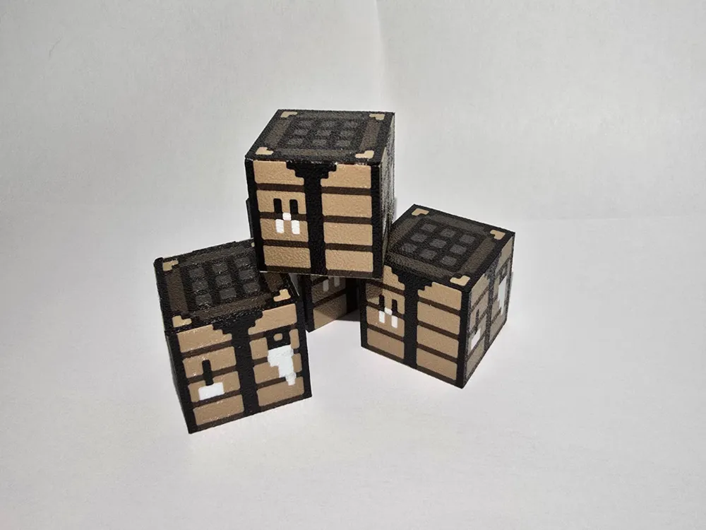 Minecraft Crafting Table Block Toy by 3DBURI - MakerWorld