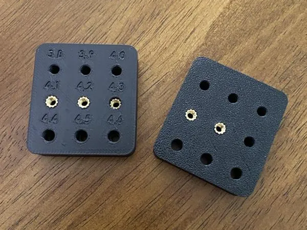 M3 Threaded Insert Hole Size Tester by user_3233562357 MakerWorld ...
