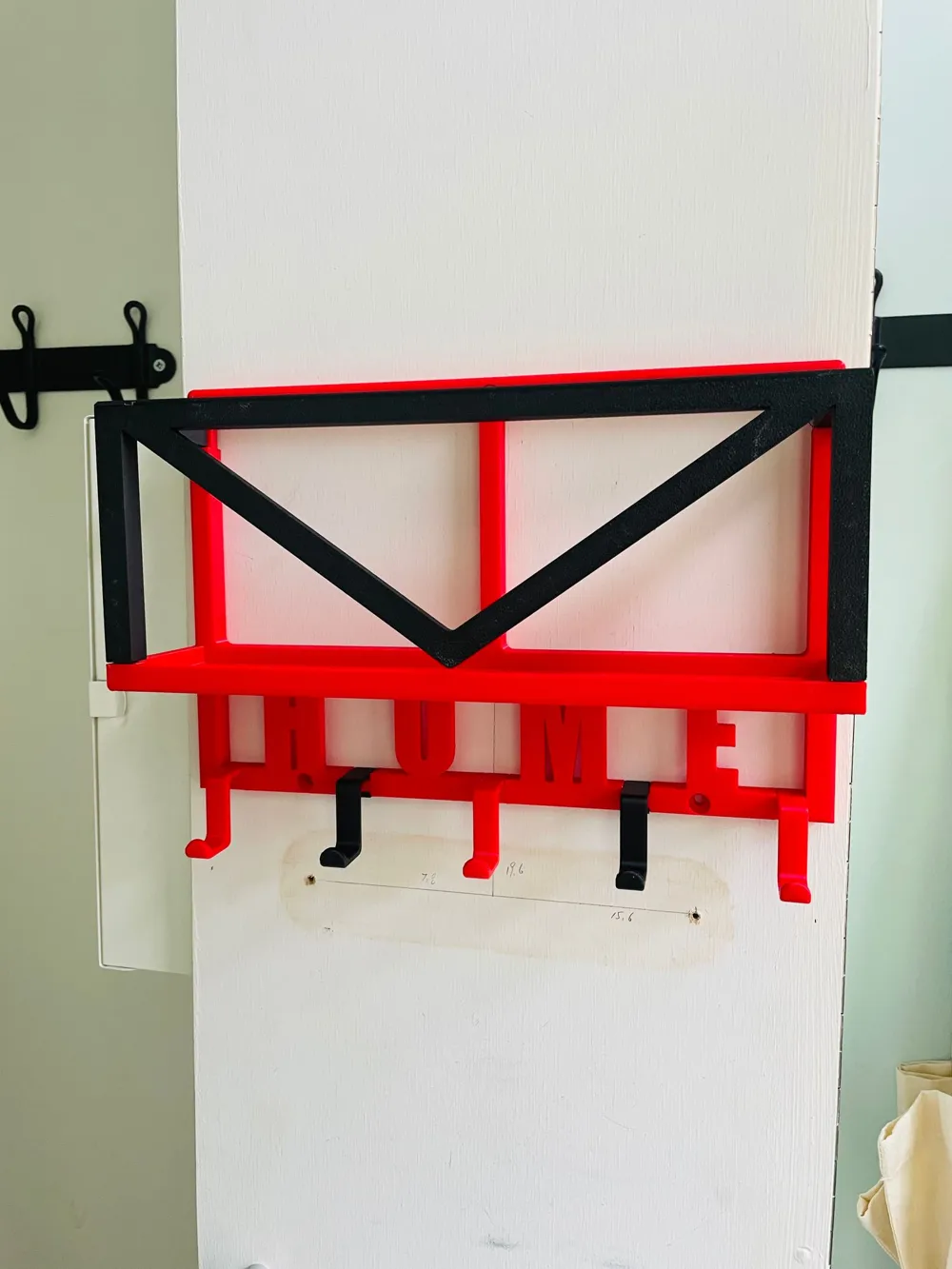 Modern Wall Hook Rack with Mail Organizer v2 by BluzXz MakerWorld ...