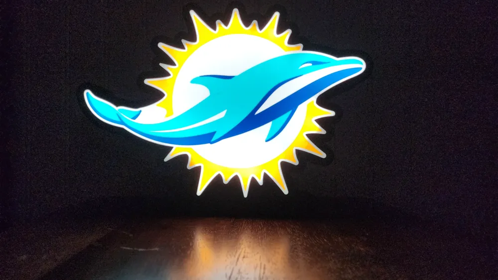 Miami Dolphins LED Light Box by MayHem - MakerWorld