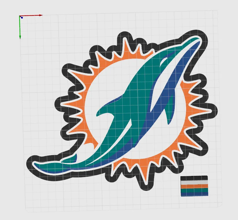 Miami Dolphins LED Light Box by MayHem - MakerWorld