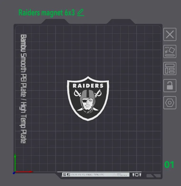Las Vegas Raiders - Embossed Fridge Magnet by svenson - MakerWorld