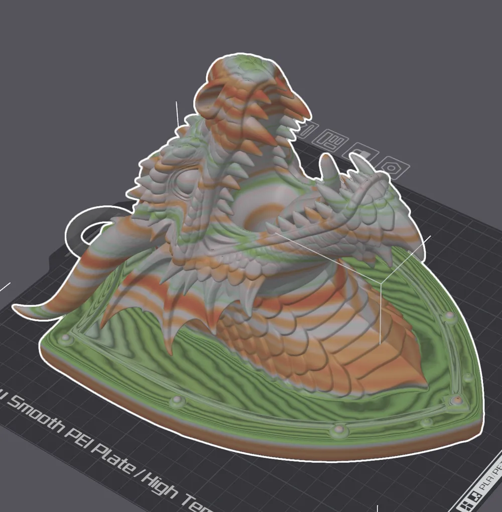 ROARING DRAGON HEAD - Wall Mount Trophy - Free 3D Print Model - MakerWorld