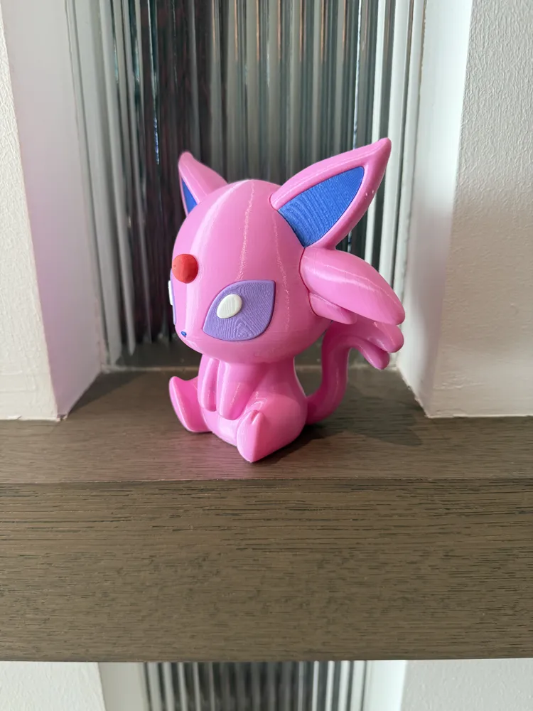 Espeon Multicolor Split Printing (No AMS Required) by xie MakerWorld: Download Free 3D Models