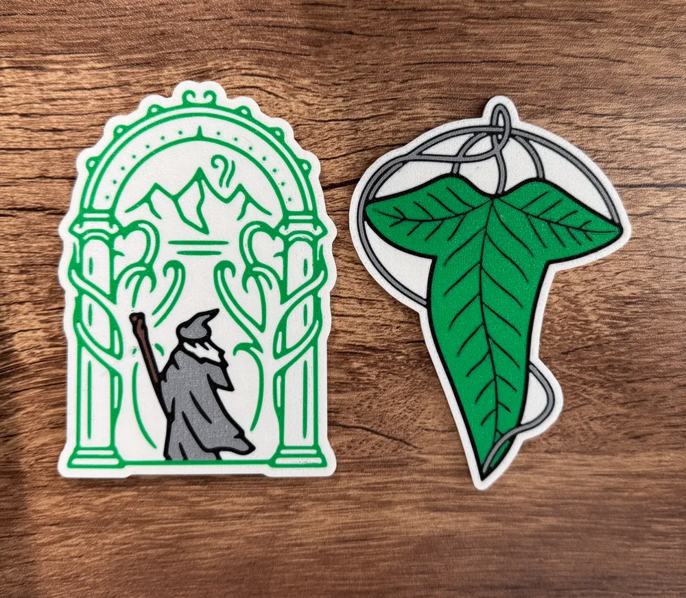 Leaf of Lorien LOTR Magnet (8x3mm magnets) by omie - MakerWorld