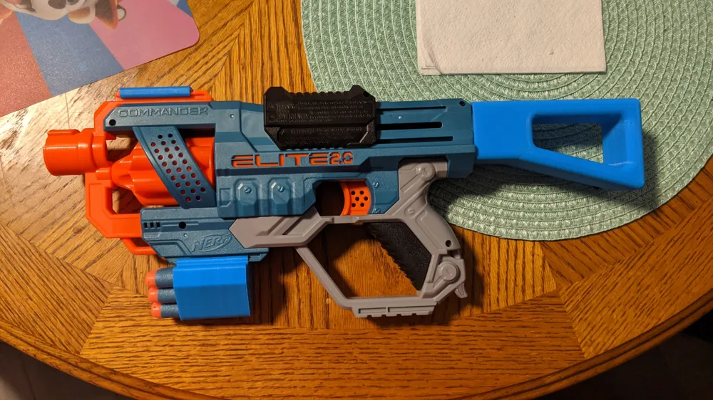 Nerf Commander Stock by BUBBAEDC - MakerWorld
