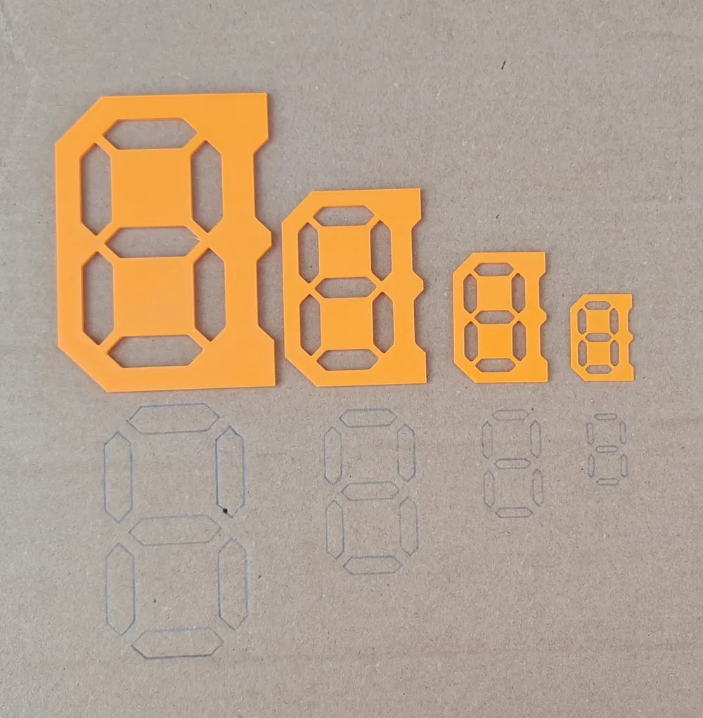 Seven-Segment Digit Stencil Template - Free 3D Print Model - MakerWorld