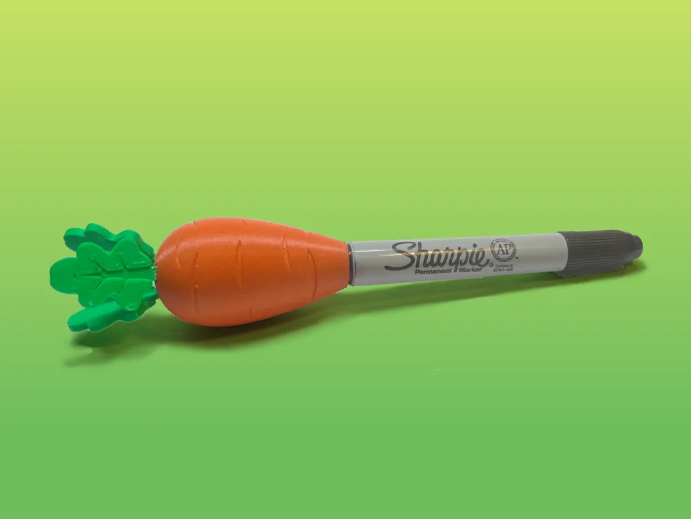 Carrot Sharpie Cap/Lid by Jamburgg - MakerWorld