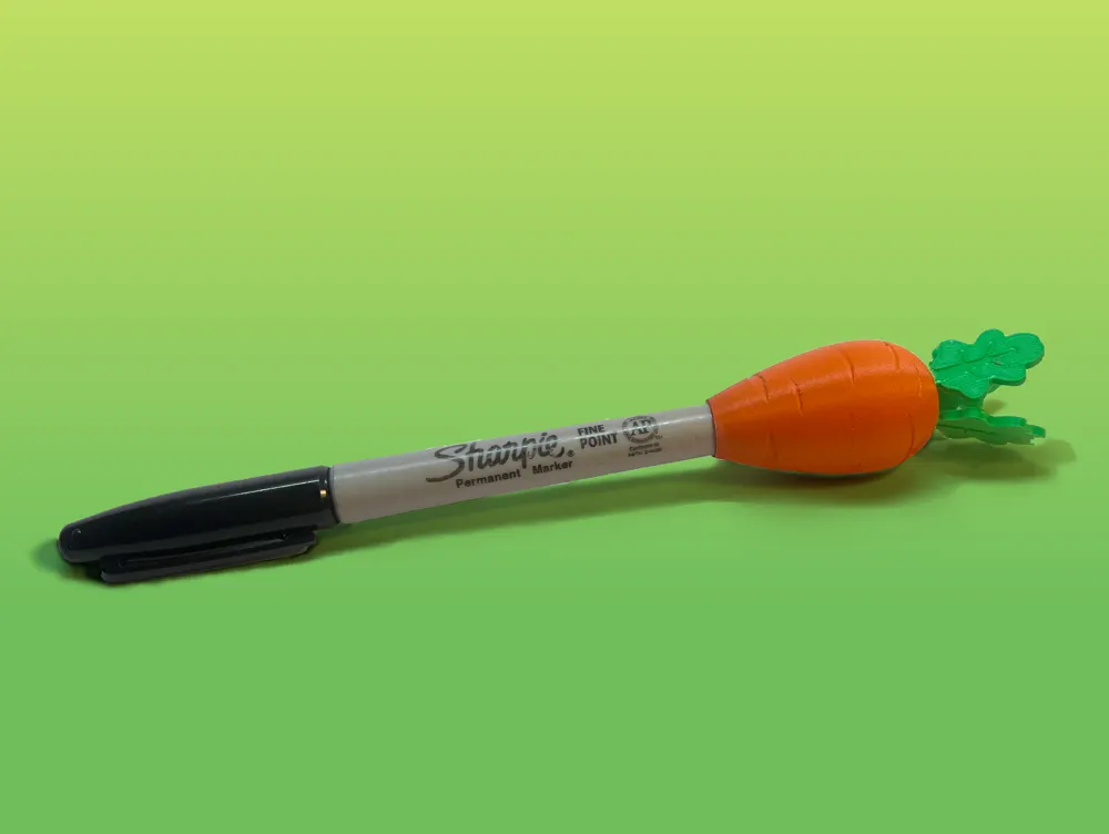 Carrot Sharpie Cap/Lid by Jamburgg - MakerWorld