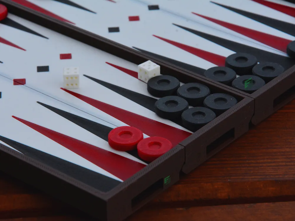 Backgammon Voyage - Free 3D Print Model - MakerWorld