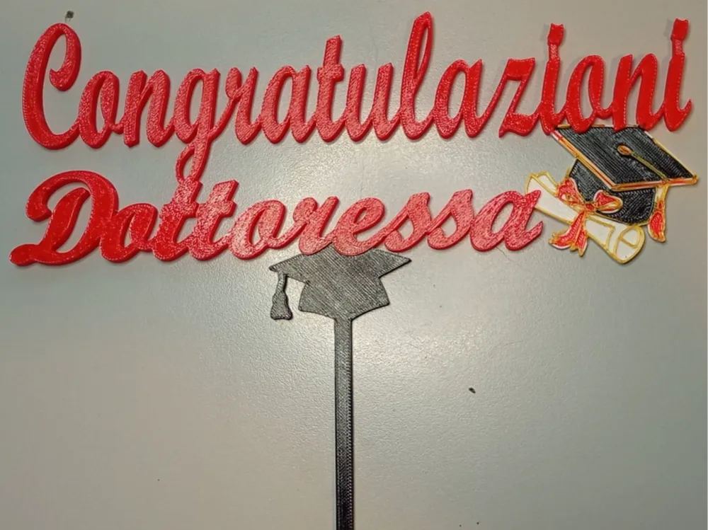 Graduation - Congratulations Doctor - Free 3D Print Model - MakerWorld