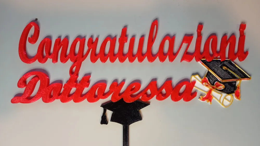 Graduation - Congratulations Doctor - Free 3D Print Model - MakerWorld