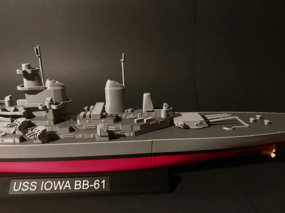 USS Iowa (BB-61) - Free 3D Print Model - MakerWorld