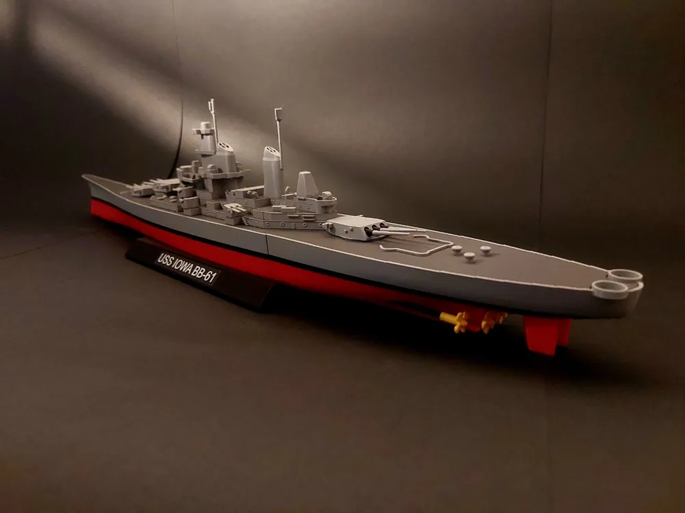 USS Iowa (BB-61) - Free 3D Print Model - MakerWorld