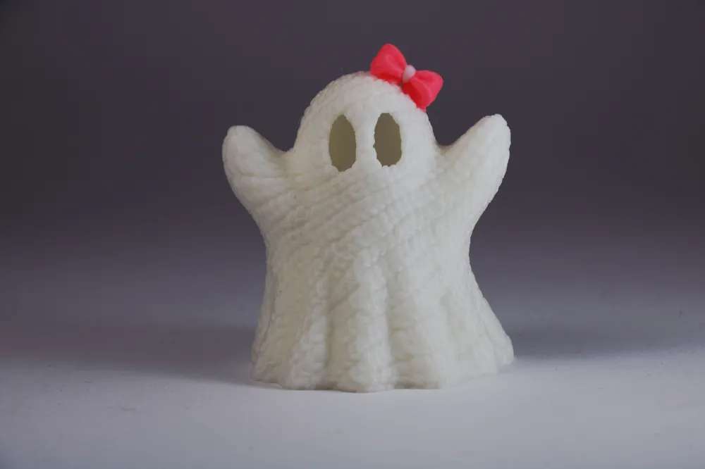 Cute Knitted Ghost by Printpals MakerWorld: Download Free 3D Models
