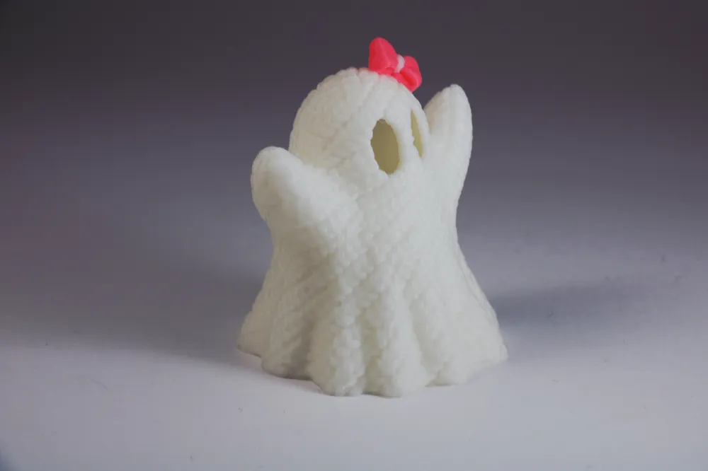 Cute Knitted Ghost by Printpals MakerWorld: Download Free 3D Models