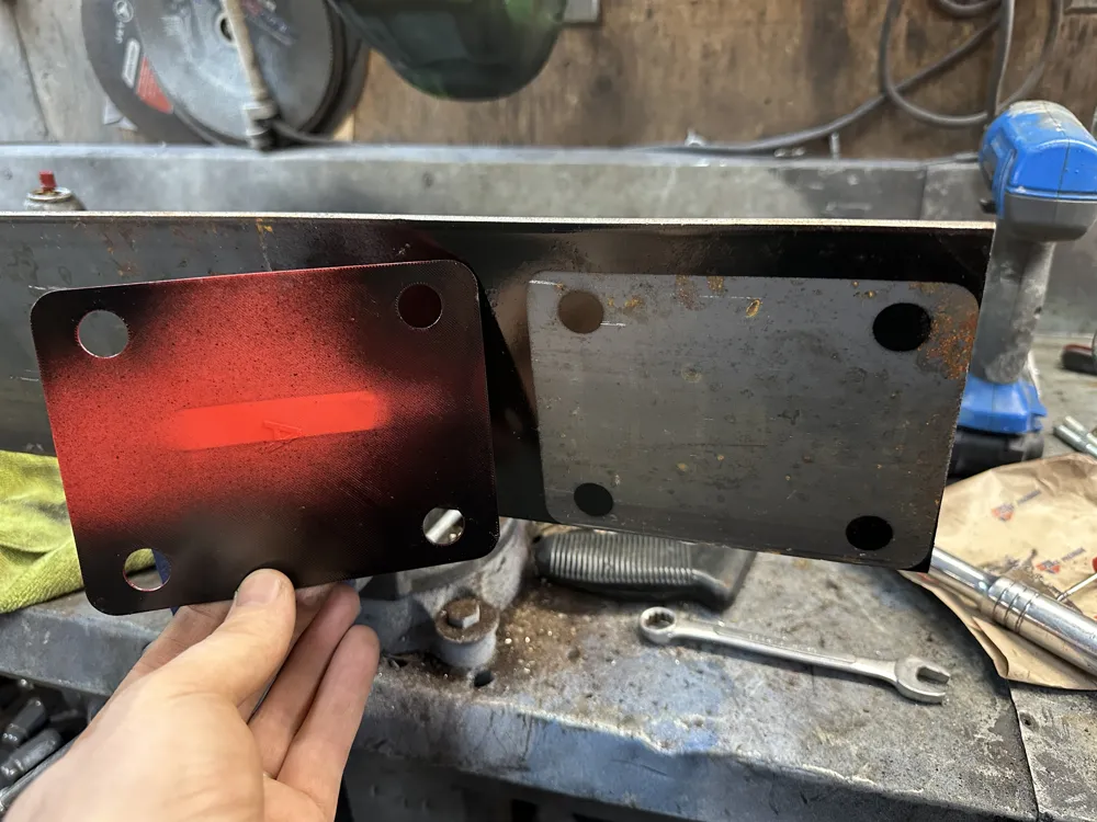 GMT800 flipped axle traction bar bracket templates by station road rat ...