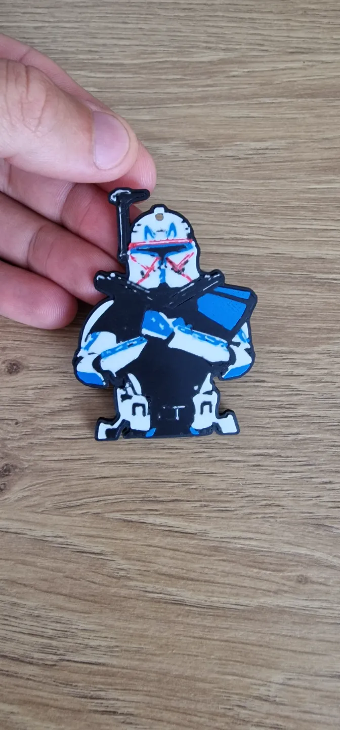 Captain Rex Keychain by LK - MakerWorld