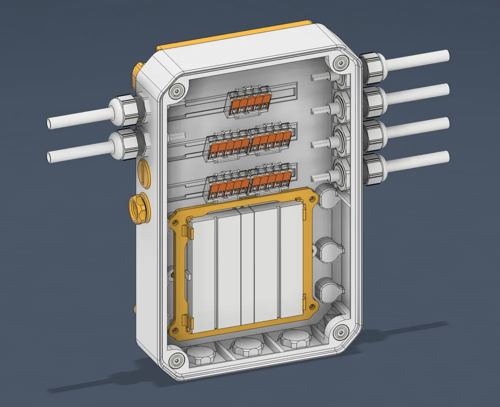 Modular Electrical Junction Box for Wago Clamps by pixelwave MakerWorld ...