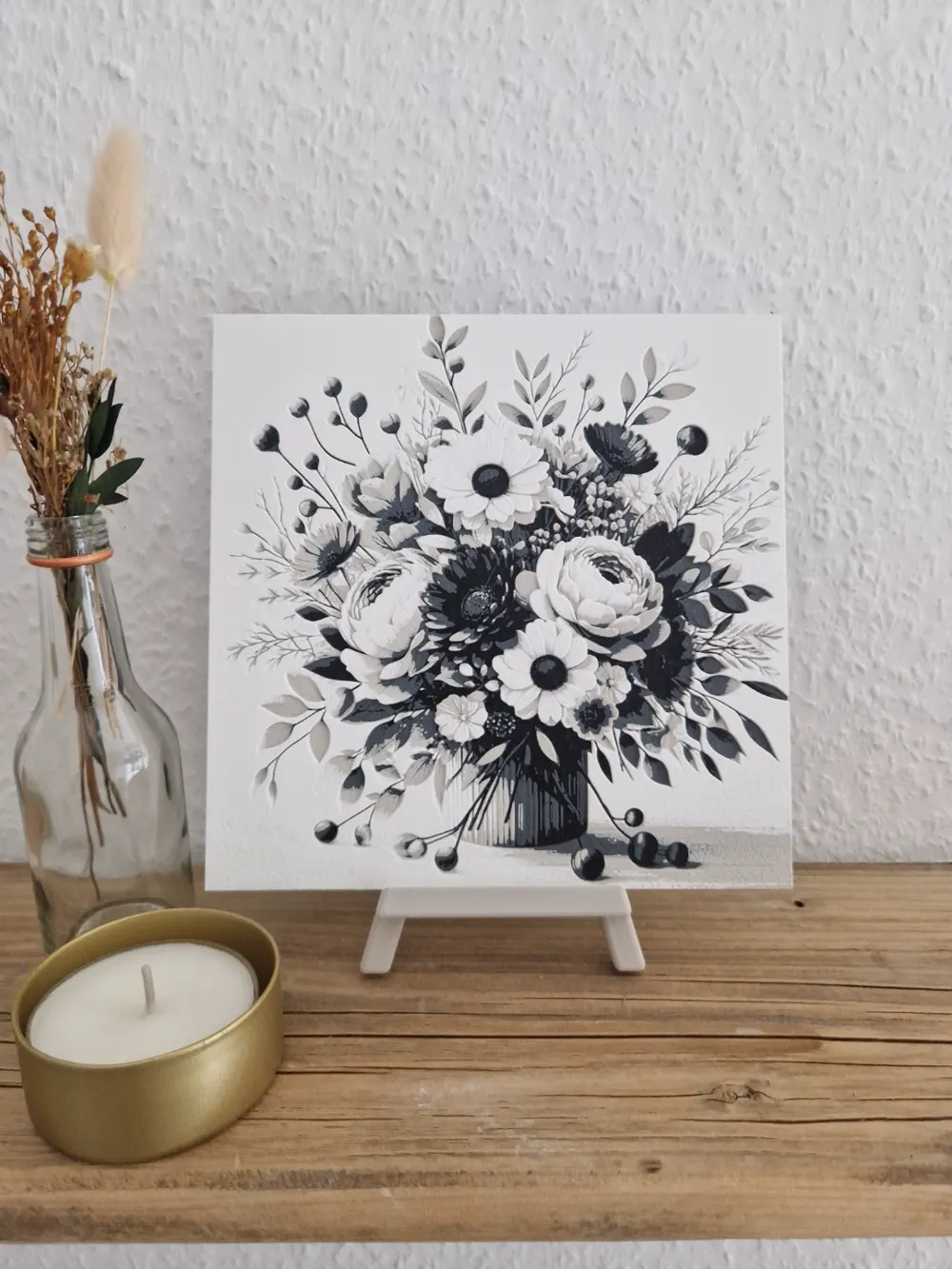 Hueforge Flowers black and white maatte - Free 3D Print Model - MakerWorld